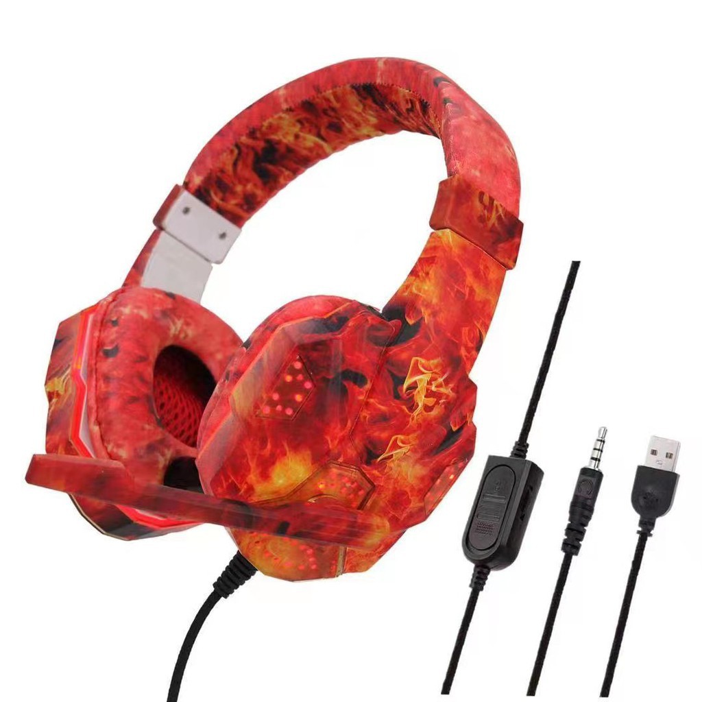 Glowing Gaming 3.5MM LED Headphone Soyto sy830 Noise Cancelling Color ...