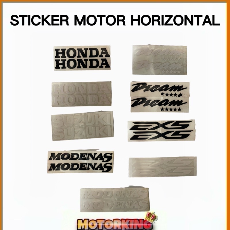 STICKER MOTOR BRAND HONDA YAMAHA MODENAS DREAM EX5 SUZUKI | Shopee Malaysia