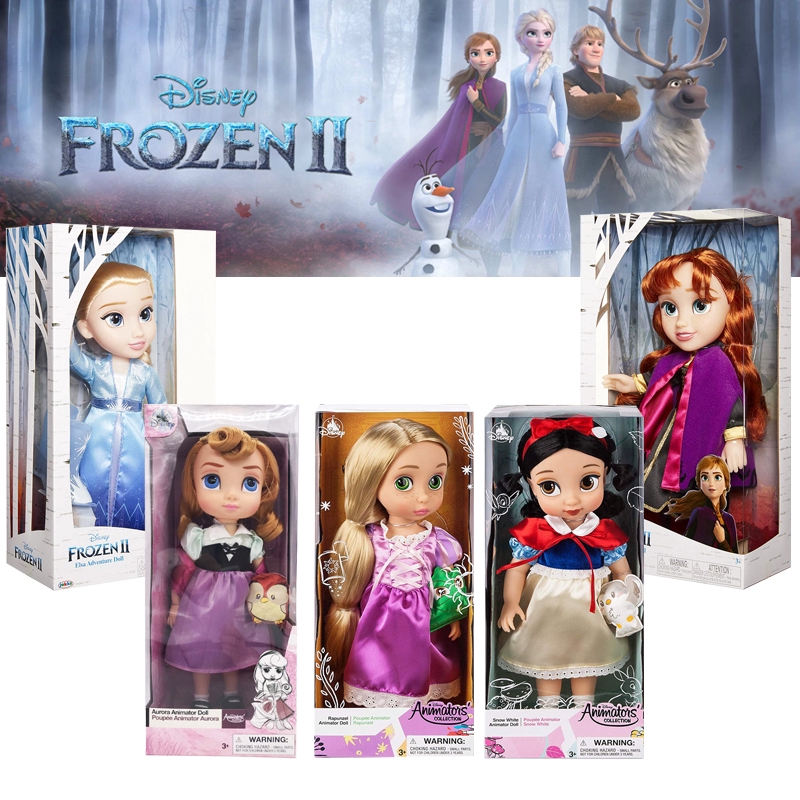 Cartoon Princess Elsa Anna Snow White Rapunzel Bella Dolls Plush Toy ...