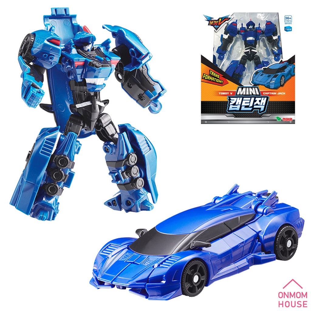 [Tobot V] Mini Transformer Car & Robot Figure Collection Set Small Size ...