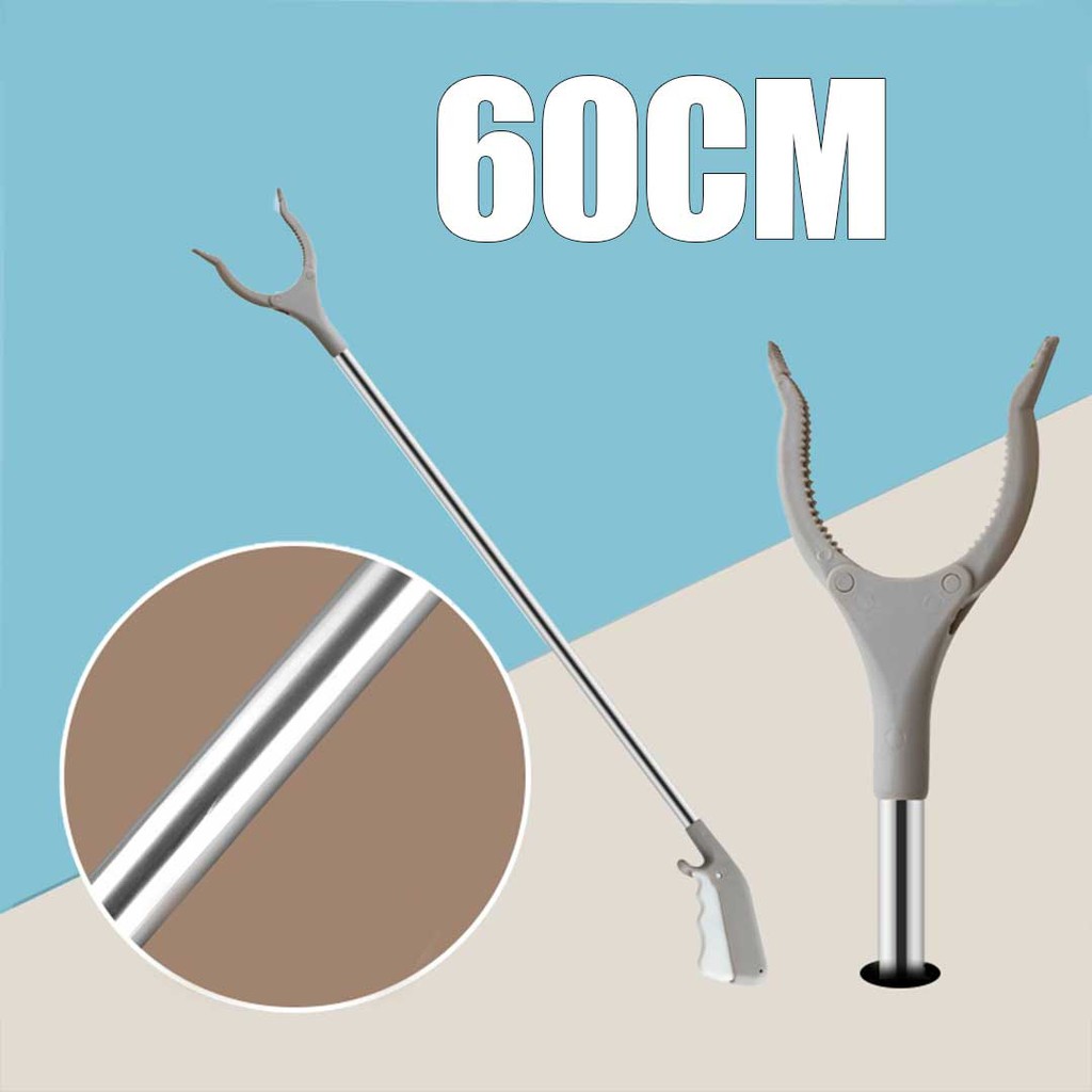 Stainless Steel Helper Stick Garbage Picker Outdoor Pickup Long Trigger ...
