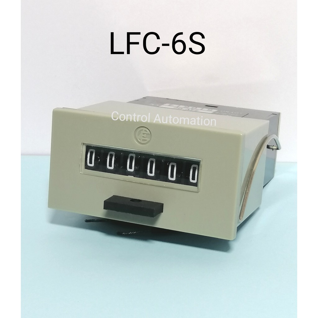 LFC-6S 24VDC / 110VAC / 220VAC Counter, Uracon Counter , 6 Digits ...