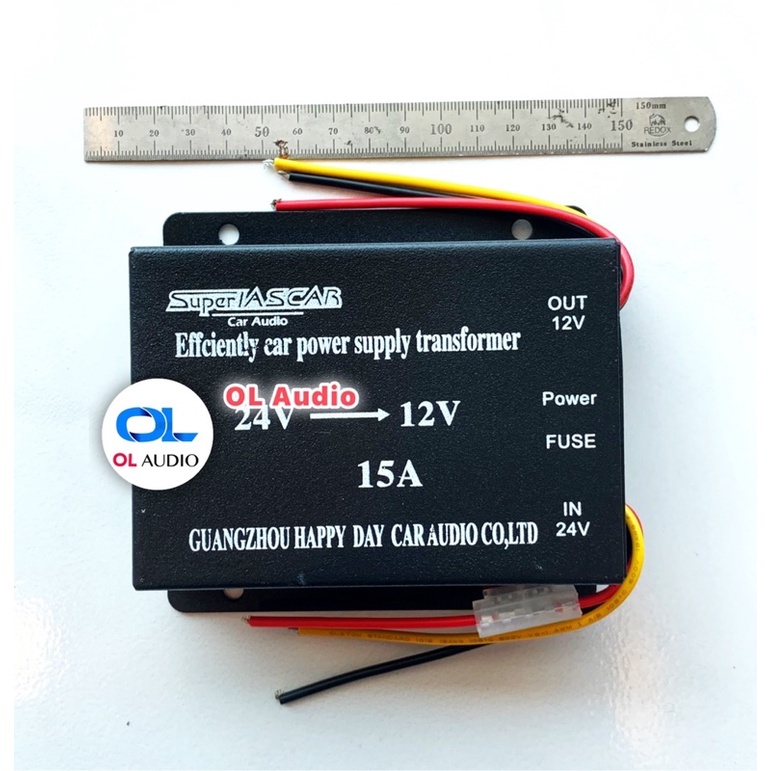 🚒24v To 12v 🚒15amp With Acc Power Effciently Car Power Transformer
