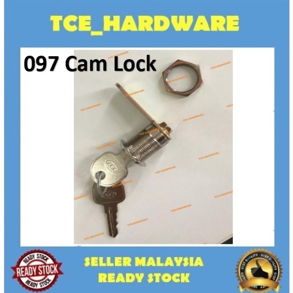 097 Cam Lock 20mm Fire box & switch box lock (Z&L Brand) Key Alike ...