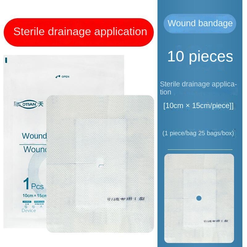 Drainage tube with hole wound application medical sterile body surface ...