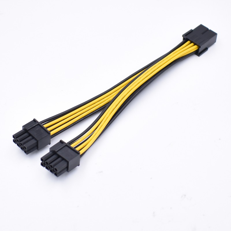 15cm/20cm 18AWG 8-pin PCI Express to 2 x PCIe 8 (6+2) pin Motherboard ...