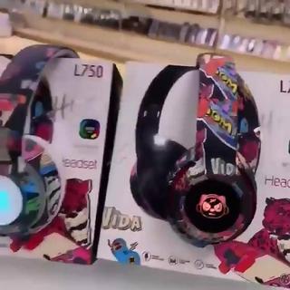 Graffiti Paint Wireless Headset Rechargeable L750 Gaming RGB Light ...
