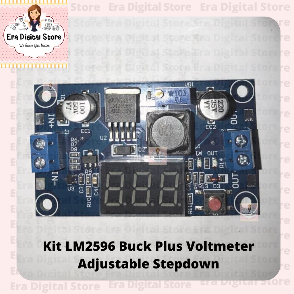 Kit LM2596 Buck Plus Voltmeter Adjustable Stepdown | Shopee Malaysia