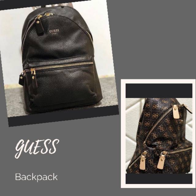 Guess Backpack Women's Bag GUESS Backpack [ORI] | Shopee Malaysia
