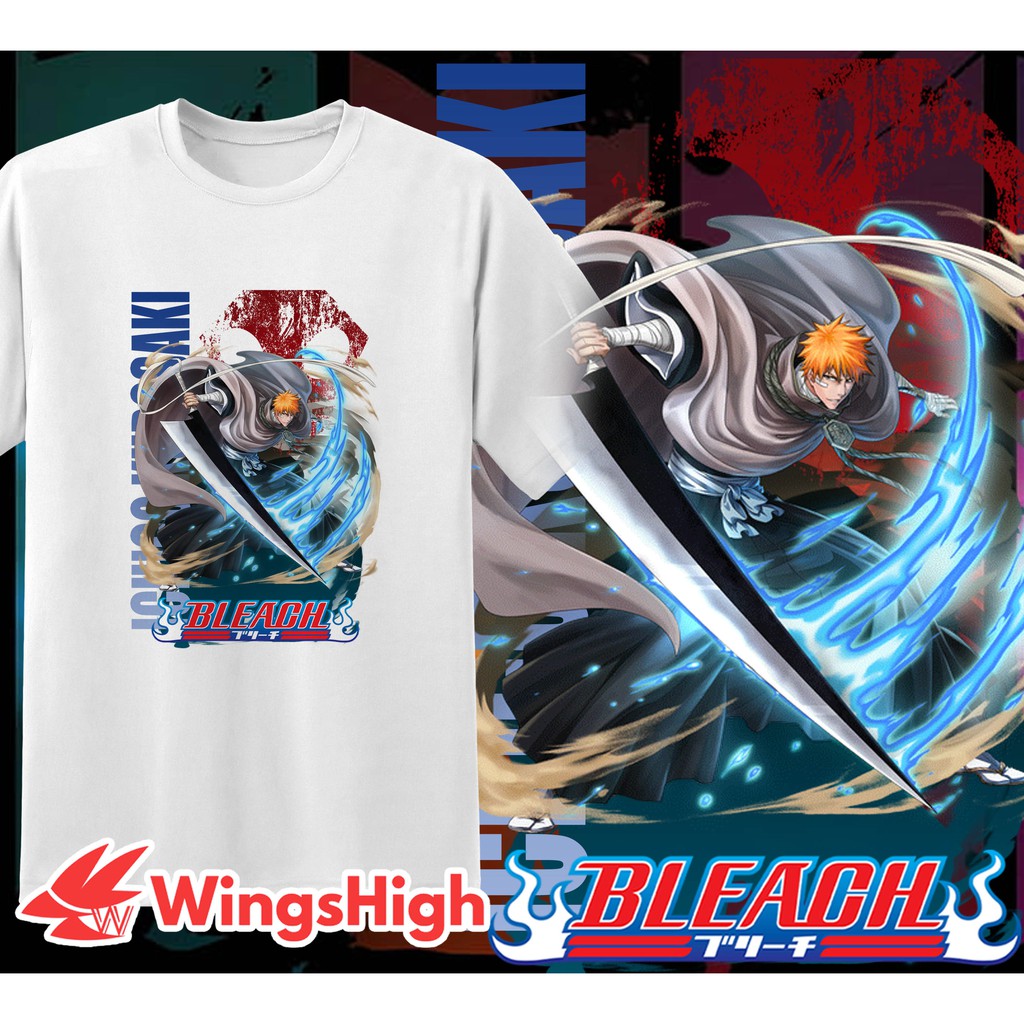 Bleach Anime 2021 Original Creation Graphic Printing White Tshirt Short ...