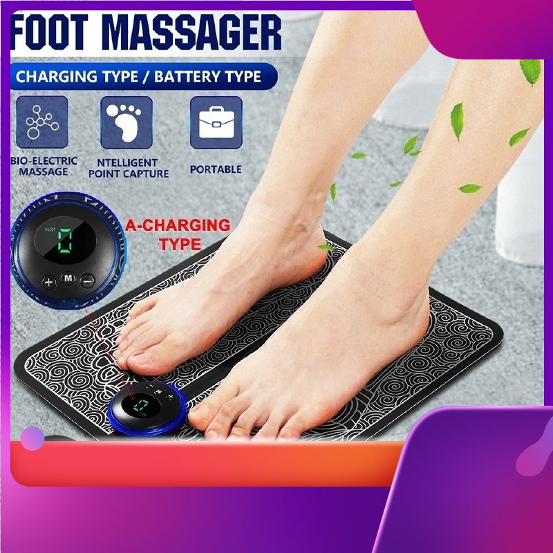 Made In Japan Electric EMS Foot Massage Pad Feet Acupuncture Stimulator Massager | Shopee Malaysia