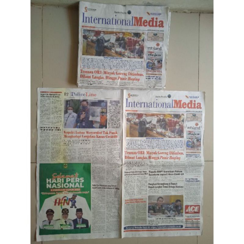 LOKAL Clean Return Local Newspaper Per 10 sheets / Local Newspaper ...