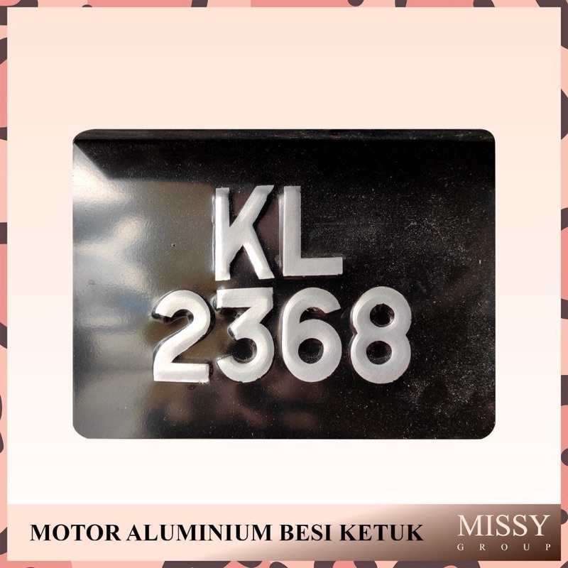 PLATE BESI MOTOR KETUK/ BESI MOTOR NUMBER/ NO PLATE MOTOR/ Y16ZR EX5 ...