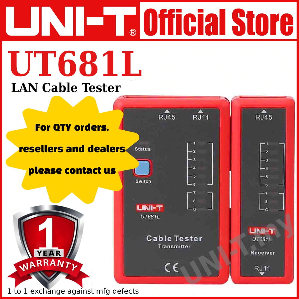 UNI-T UT681L LAN Cable Tester (RJ45/RJ11) | Shopee Malaysia