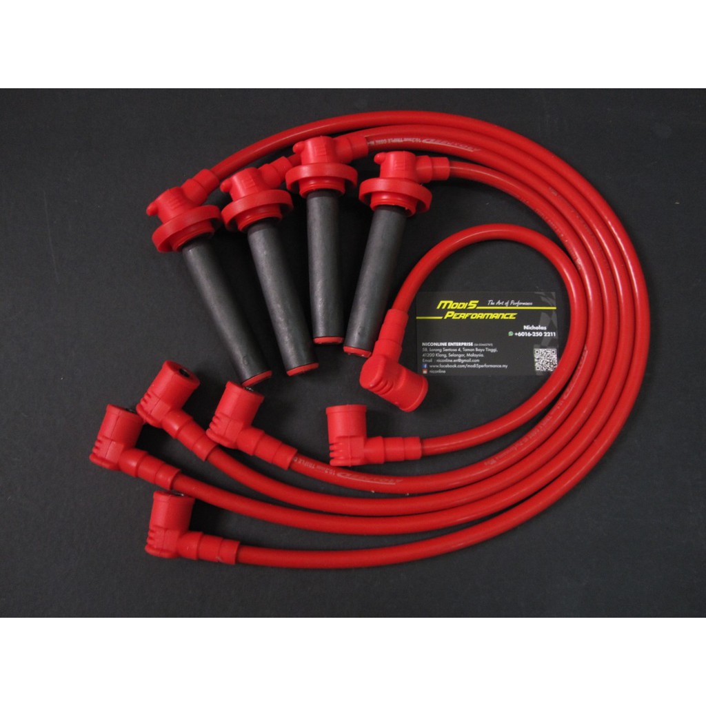 Toyota Corolla AE86 4AGE 4A-GE 16V TVIS Arospeed Plug Cable 3 Core 10 ...