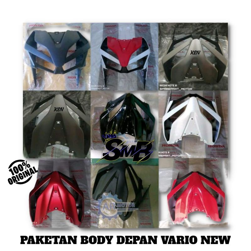 MERAH PUTIH HITAM Front body package left and right wings front shield ...