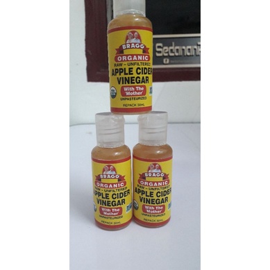 Apple cider vinegar bragg repack 30ml exp 16/3/2028 | Shopee Malaysia