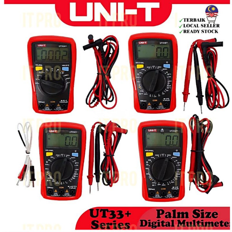 Pro🏠 Uni T Digital Multimeter Ut33a Ut33b Ut33c Ut33d Shopee Malaysia