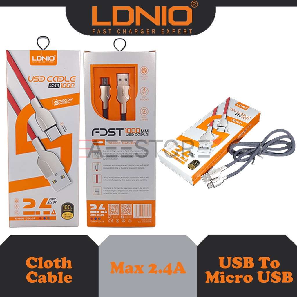 LDNIO LS411 USB to Micro USB Phone Cable for Android ( 1 Meter ...