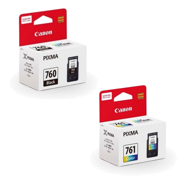 Canon Cartridge PG-760 Black CL-761 Color (Genuine) 760 761 PG760 CL761 ...
