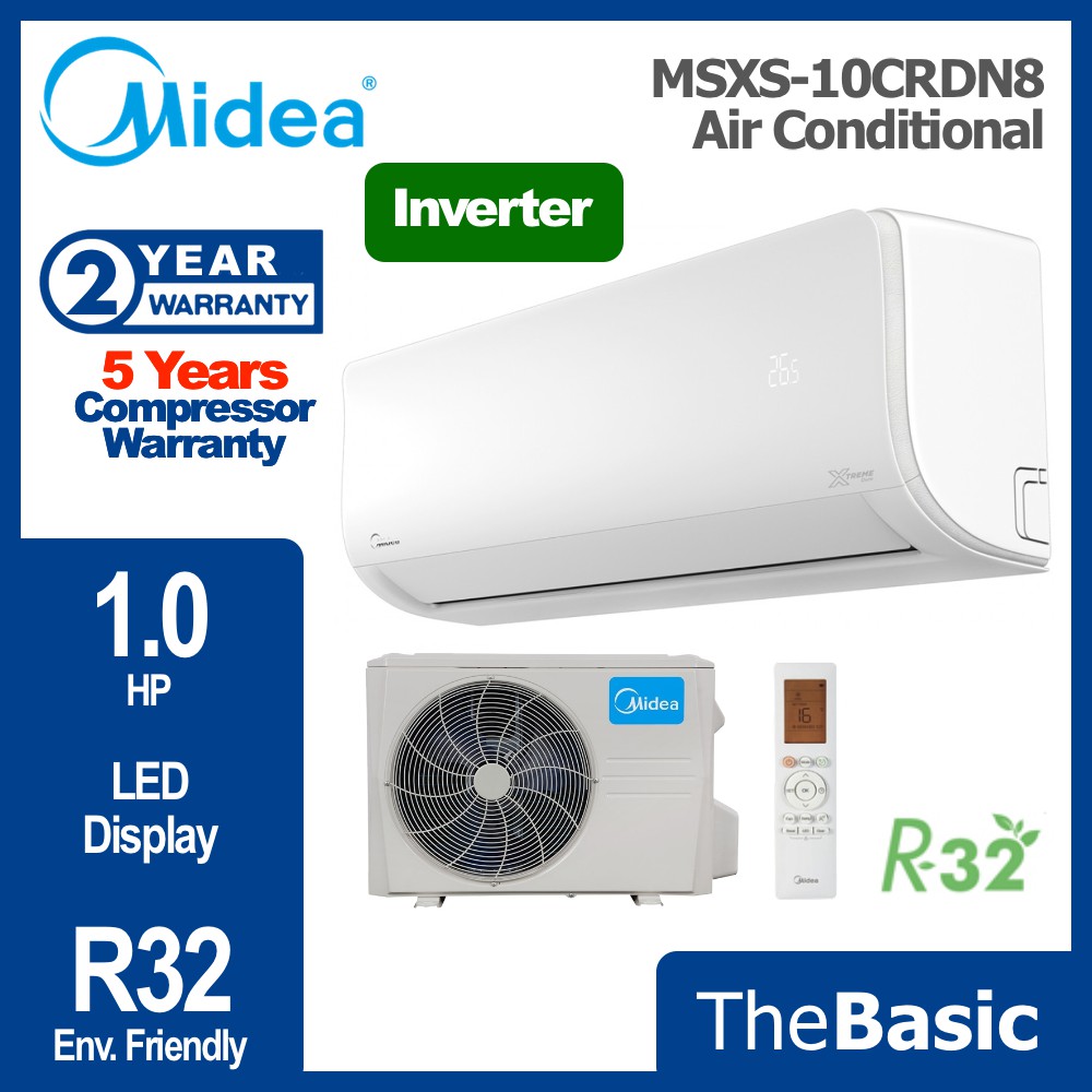 Midea Aircond 1 0hp 2 5hp R32 Xtreme Save Inverter Air Conditioner