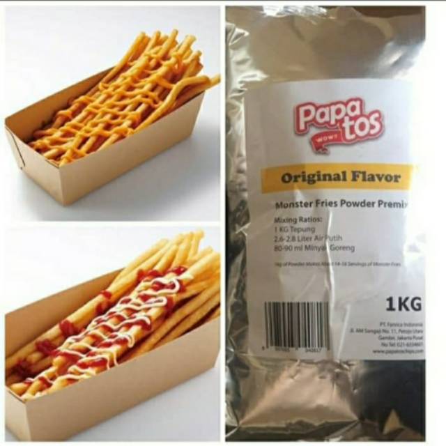 Papatos Long Potato Powder 1kg / Long Potato Flour / Long French Fries ...