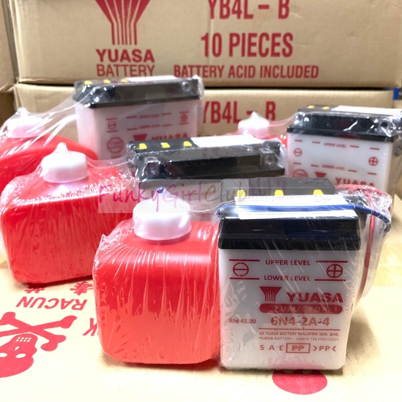 YUASA OSIMA Battery 6N4-2A-4 YB3LB YB4LB YB5LB YB6 RXZ Y125Z KRISS EX5 ...