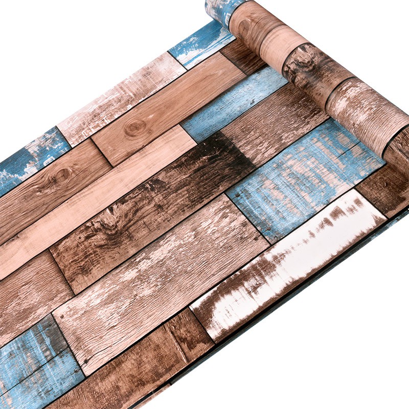 45cm x 10 m Wood Grain Wallpaper Wallpaper, Kertas Dinding, Corak Papan ...