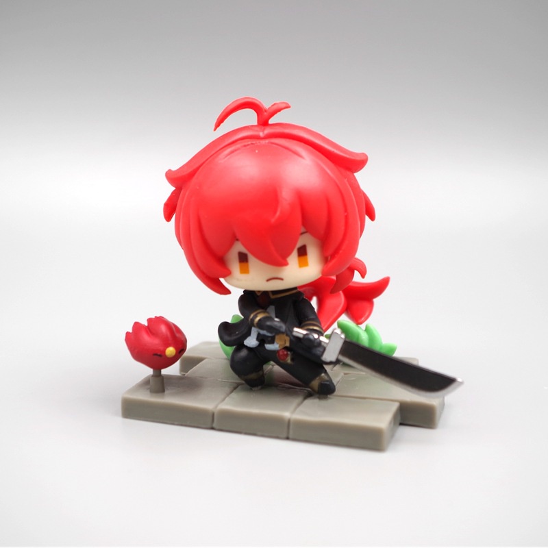 Genshin Impact Figure Mini Collection Klee Venti Kaeya Diluc Barbara ...