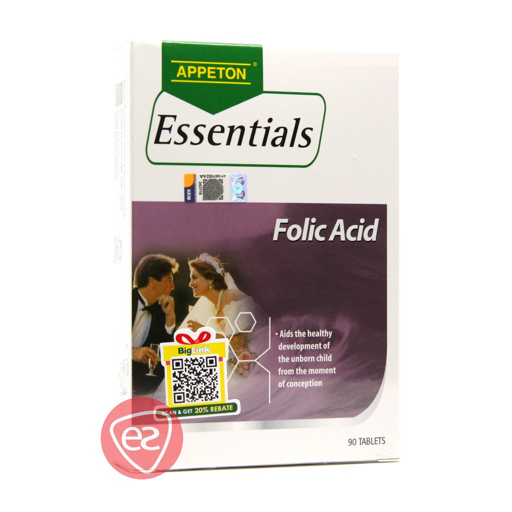 Appeton Essentials Folic Acid Tablet 90s | Shopee Malaysia