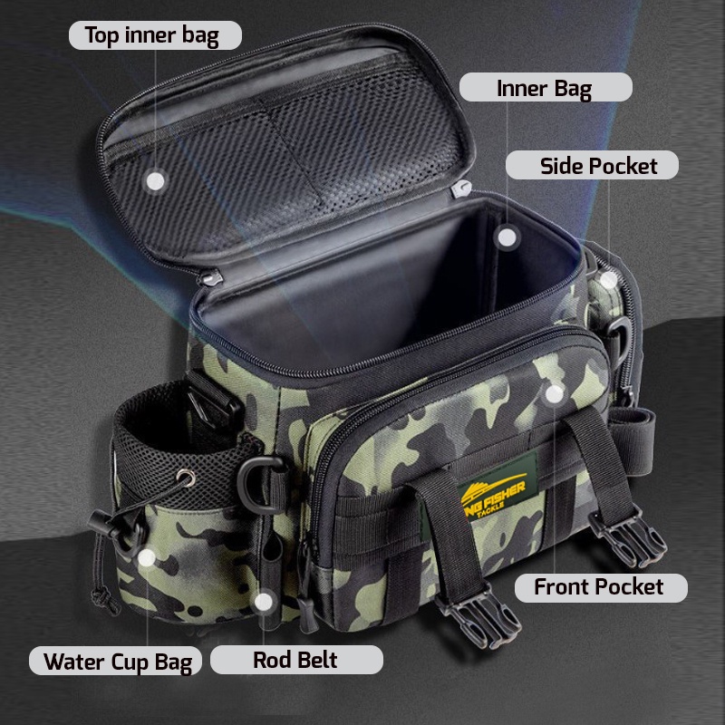 KFT Fishing Bag Beg Pancing Mancing Multifunction Waist Bag Box ...