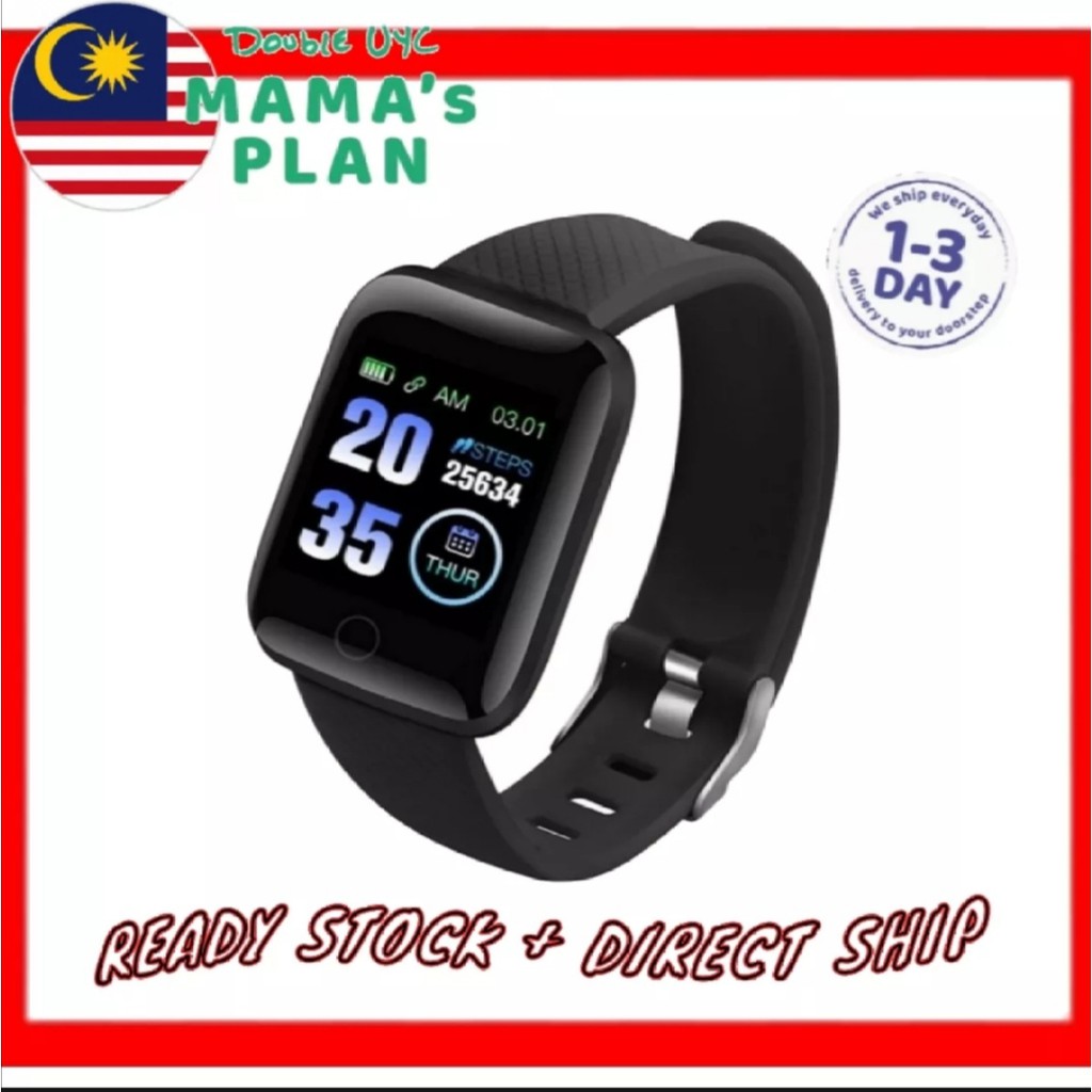 🔥ORIGINAL🔥116 PLUS Health Monitoring FITNESS WATCH Sport Watch Smart ...