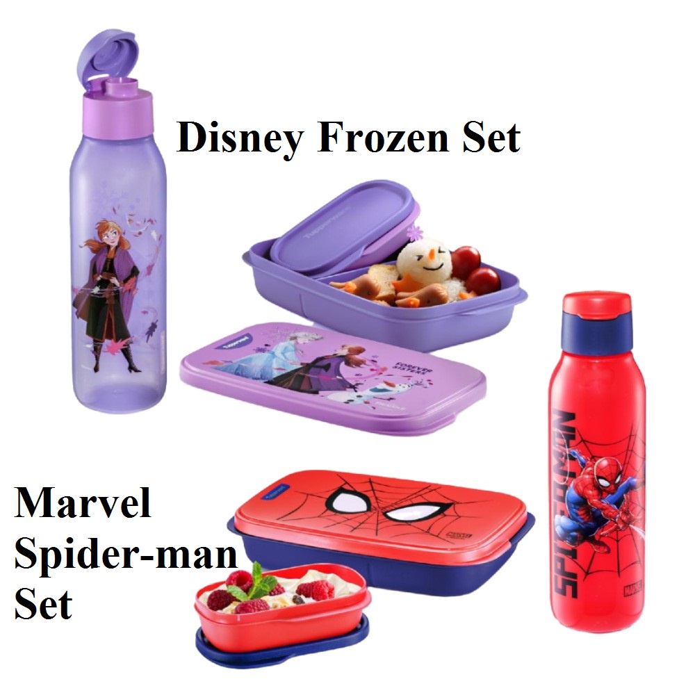 Tupperware Marvel Spider-Man/ Disney Frozen Collectable Set | Shopee ...