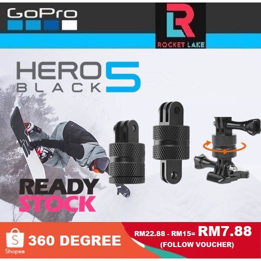 📷 ROCKET LAKE 📷 GOPRO HERO 5 360 DEGREE ROTARY MOUNT | Shopee Malaysia