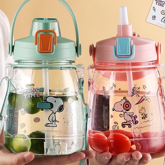 100% BPA FREE and Good -Looking Snoopy Large Capacity Water Bottle with ...