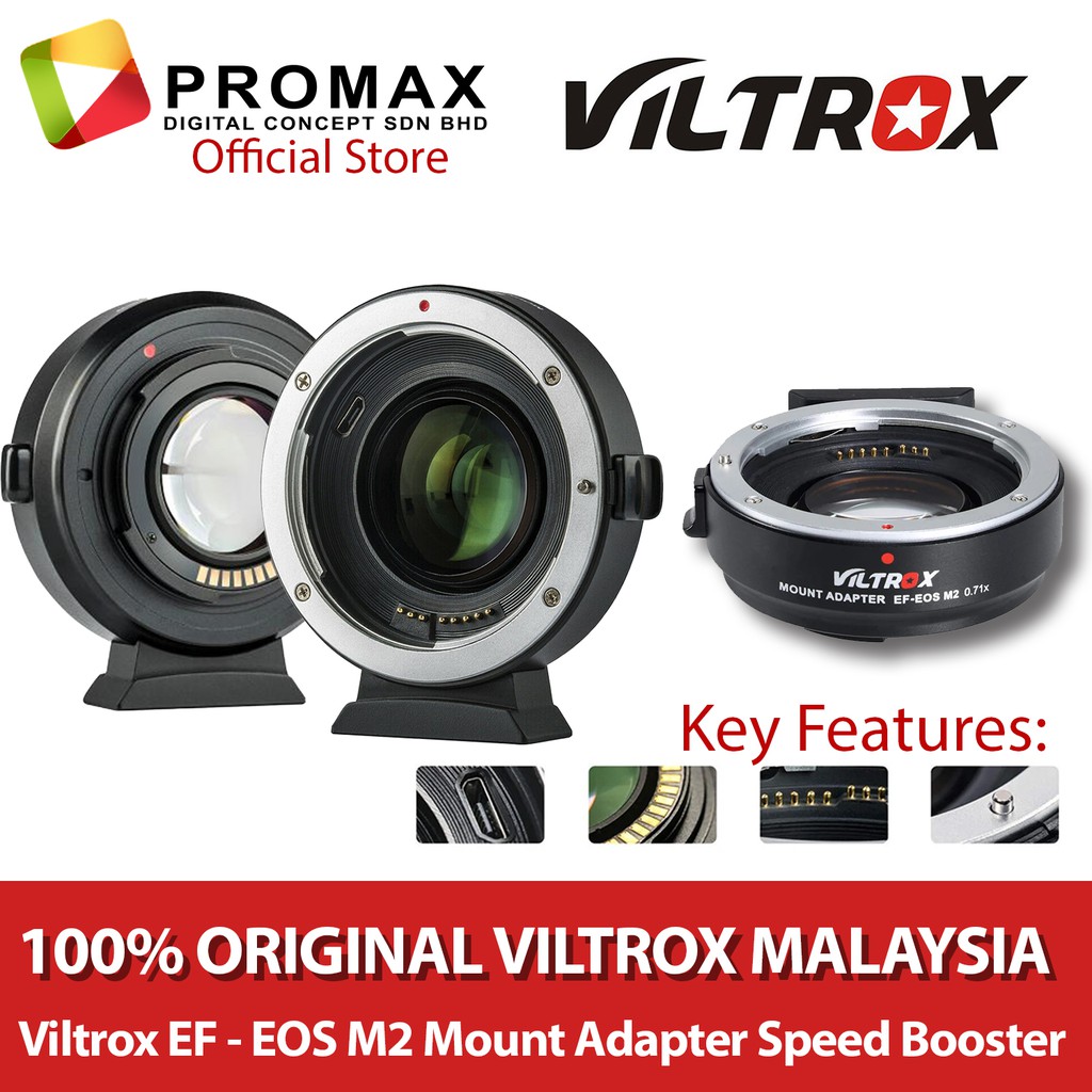 Viltrox EF-EOS M2 Speed Booster Mount 0.71x focal reducer | Shopee Malaysia
