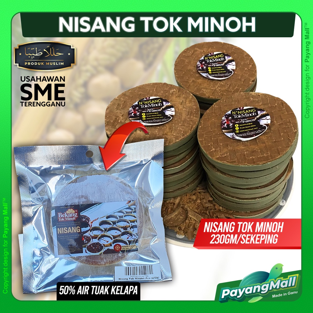 Nisang Kerek Original Terengganu 50% Air Nira Premium 232g / keping TOK ...