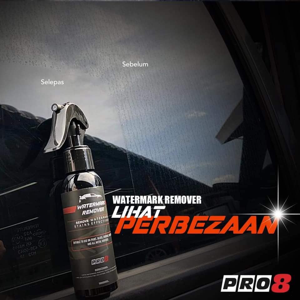PRO8 watermark remover car body I windscreen I glass I window I mirror ...