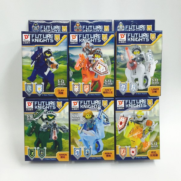 (6 in 1) Nexo Knight Minifigure (Block bootleg) | Shopee Malaysia