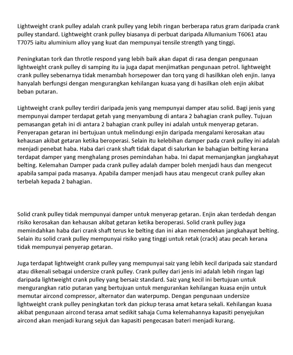 TOYOTA VIOS First Generation NCP42 (2002–2007) T6061 Alloy Racing Engine Crank Pulley | Shopee ...