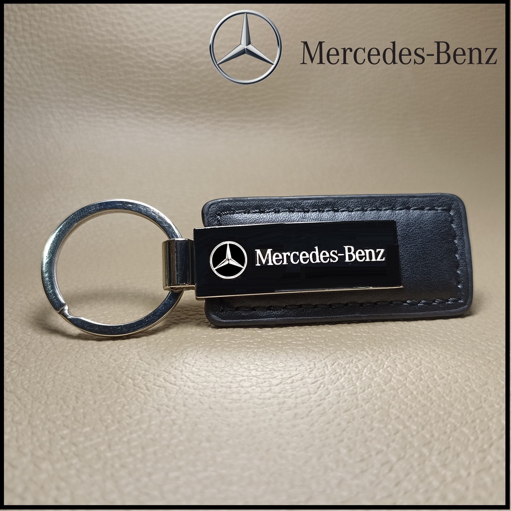 (Ready Stock) Mercedes- Benz PU Leather Car Keychain Versatile Keychain ...
