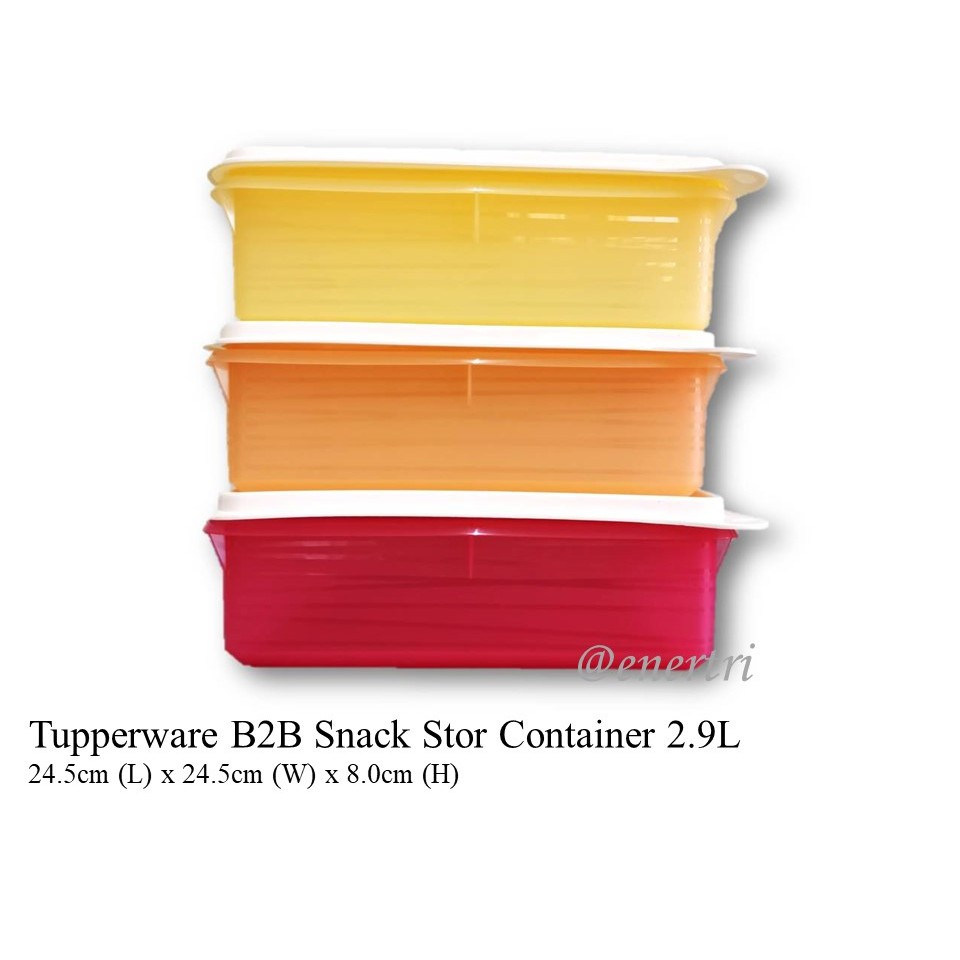 Tupperware B2B Snack Stor Container 2.9L | Shopee Malaysia