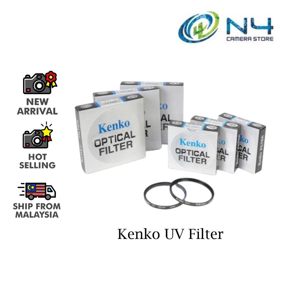 Kenko UV Lens Filters (37mm/40.5mm/49mm/52mm/58mm/67mm) | Shopee Malaysia