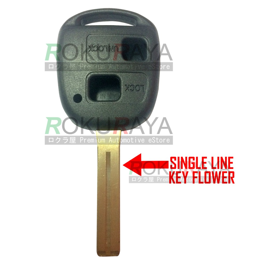Toyota Harrier Camry Estima Alphard Alarm (2Button) With Key & Casing ...