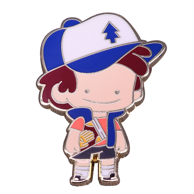 Dipper Pines enamel pin Gravity Falls Adventure anime brooch | Shopee ...