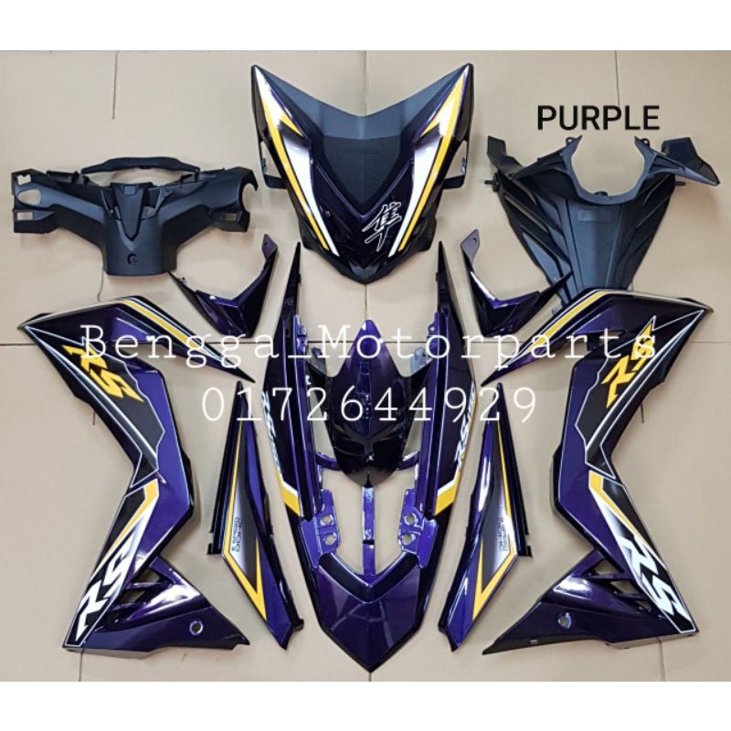 Rs150 V1 & V2 Cover Set Custom Purple Kilat | Shopee Malaysia