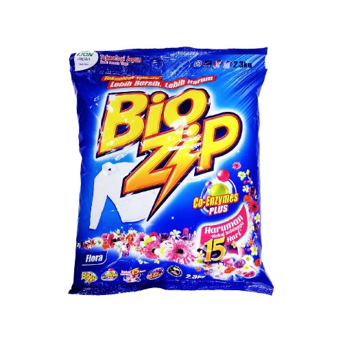Bio Zip Detergent Powder - Colour/Floral/Parfum Bouquet (2.3kg ...