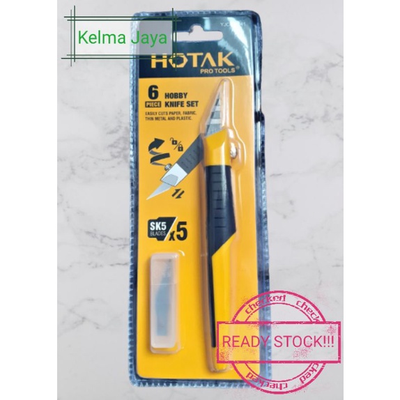 💥READY STOCK!!!💥 HOTAK HOBBY KNIFE SET PISAU UKIR 6 PCS YJCK-4241 ...