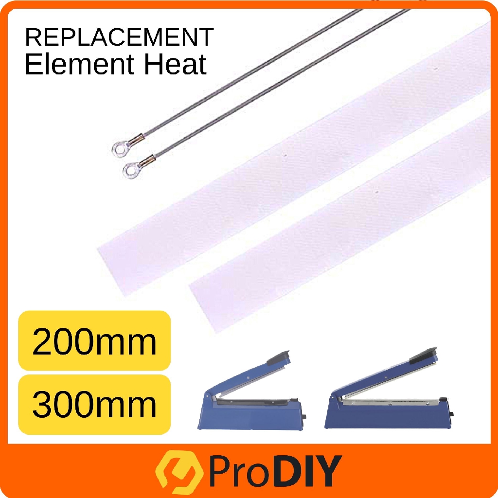 Twin Pack Replacement Element Heat Wire Impulse Sealer Heater 200mm 8 ...