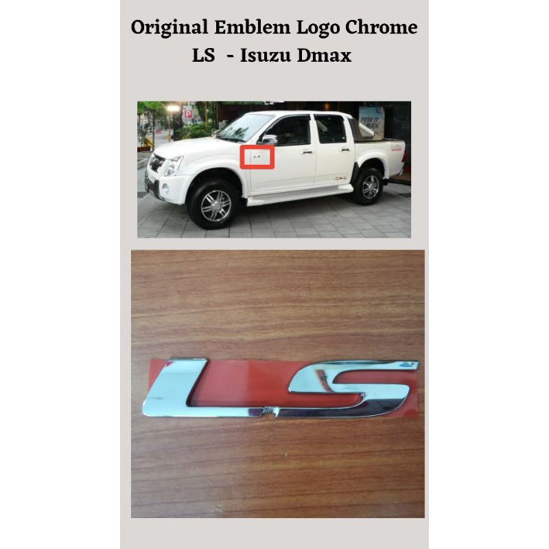Original Emblem Chrome #LS Door Badge #Isuzu Dmax 2018 | Shopee Malaysia